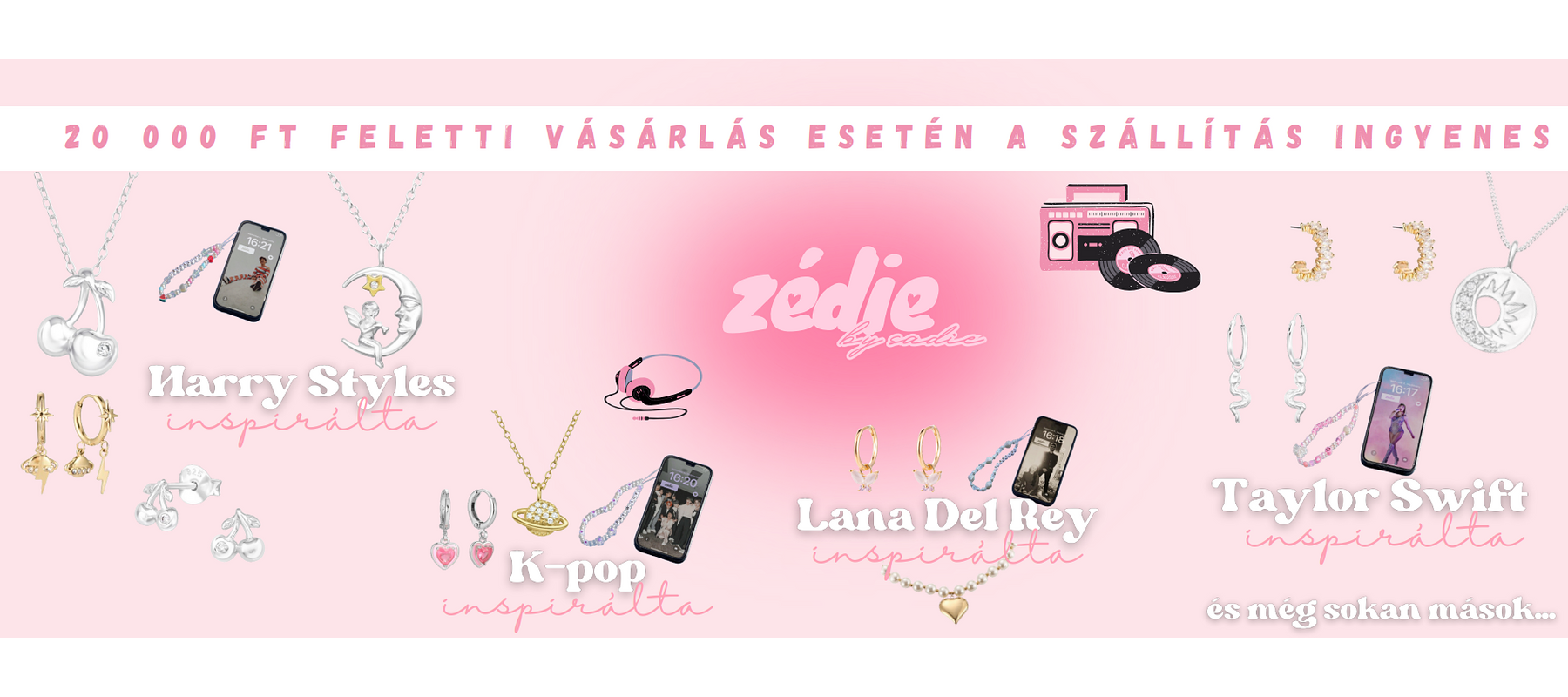 Zédie by Sadie: ékszer és kiegészítő, zene rajongóknak